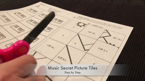 New Years | Secret Picture Music Puzzles | Reproducible | BUNDLE