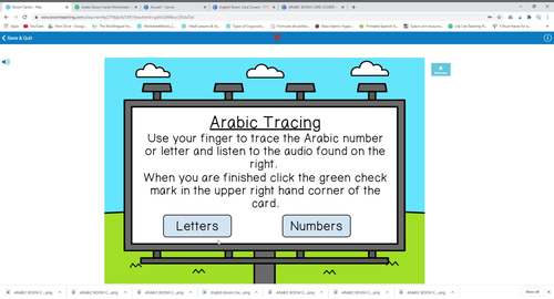 Arabic Numbers and Alphabet Tracing Boom Card Bundle | TPT