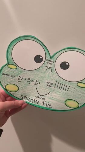 Leap Year Frog Math Place Value Craft by The Teaching Diva Corner