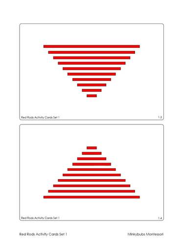 Red Rods Activity Extension Cards Set 1 - Print & Go! by Minkybubs ...