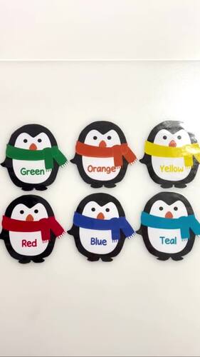 Colour Matching Penguins Activity | Preschool Learning Colours Winter ...