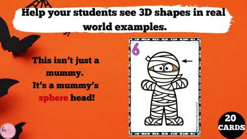 Halloween 3D Shapes Write the Room : 3D Shapes Geometry | TPT