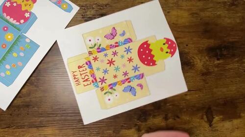 Easter Egg Baskets Template, Decorate Yourself or Colourful Baskets