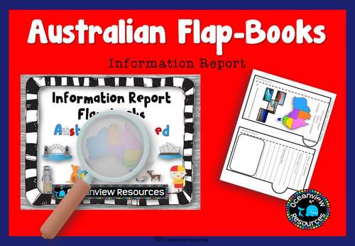 Australia Lapbooks I Information Report- I States-animals-landmarks ...