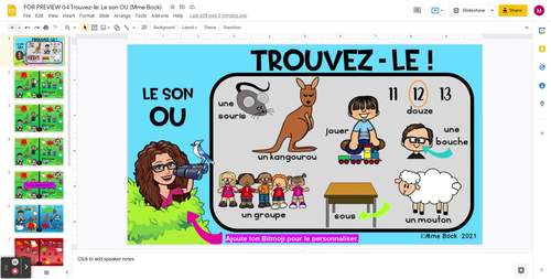 Trouvez-le! - Le son OU - Google Slides™ by Mme Bock | TPT