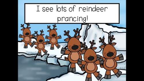 Reindeer Circle Time Song With Activities - Preschool Kindergarten 1st