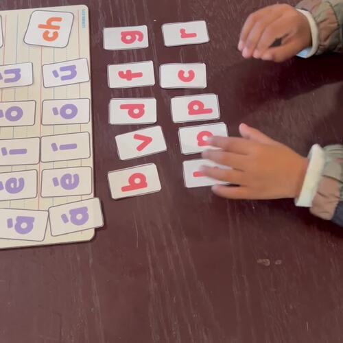 Spanish Letter Tiles | Movable Alphabet | Printable Word Building
