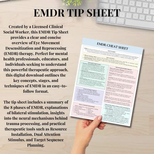 EMDR for therapists cheat sheet, Eye Movement Desensitization and ...