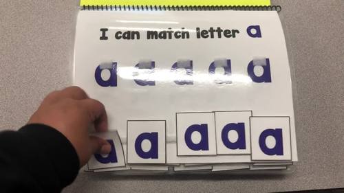 Errorless Matching Flip Book (Alphabet) by Ms Vs Specialties | TPT