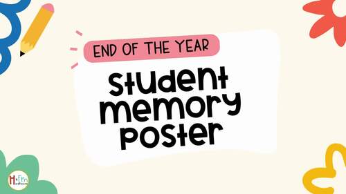 End of Year Memory Activity Poster | Last Week of School | Summer ...