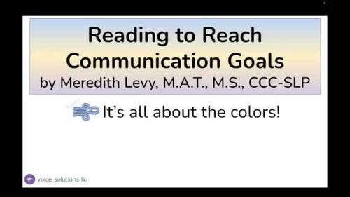 Getting Started!!-Resonate/Easy Onset/Light Artic-voice/stutter/gender ...