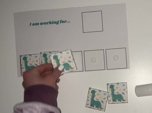 Dinosaur token board by ABA ESSENTIALS | TPT