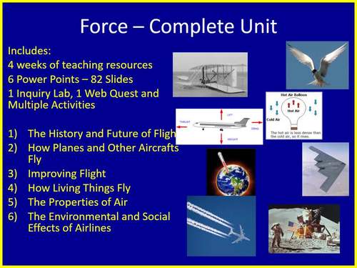 Flight Complete Unit Bundle - PowerPoint Lessons, Worksheets & Assessments