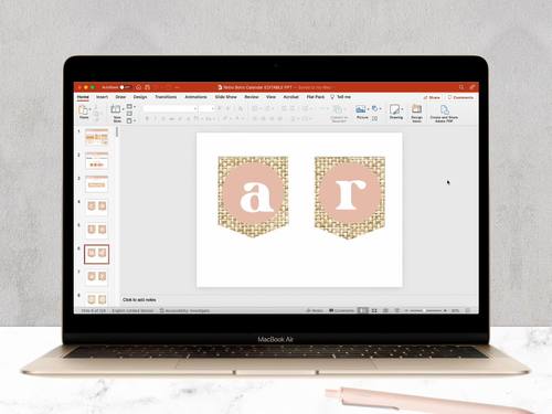 Boho Retro Calendar Editable | Calm Classroom Decor by Hey It's Miss H