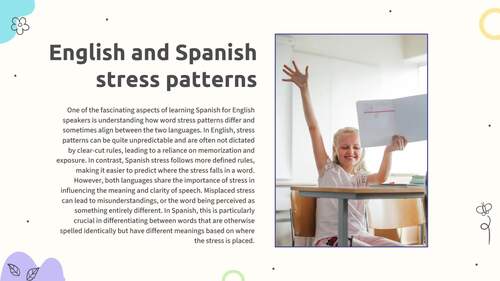 Understanding Word Stress in Spanish. (Nivel A1-A2) | TPT