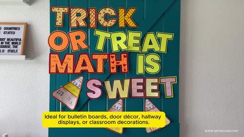 halloween candy corn multiples of 5 math craft & bulletin board activity