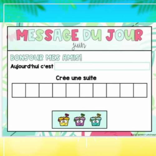 Message du Jour juin | French Message of the Day June | TPT