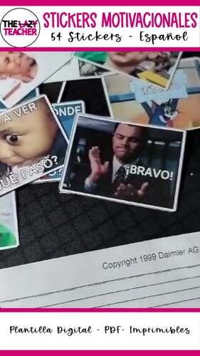 MEME STICKERS - SPANISH by TLazyTeacher | TPT