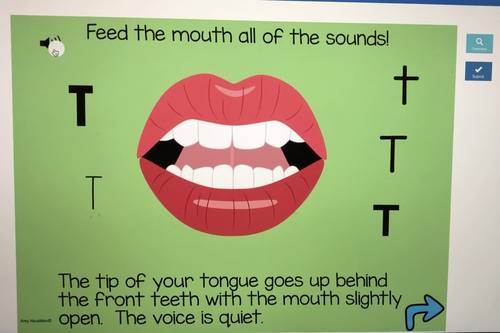 Sound Wall with Mouth Pictures Boom Cards by Amy Haselden | TPT