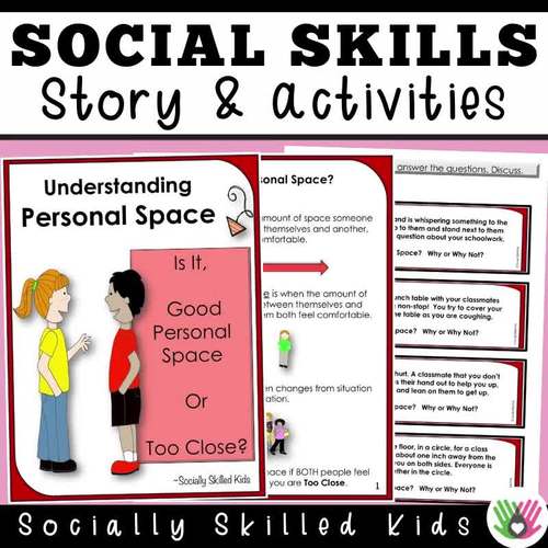 Personal Space - Social Skills Story and Activities for 3rd-5th Grade