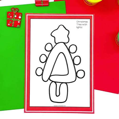 Christmas Play Dough Mats by Tech Teacher Pto3 | TpT