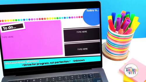 Good Morning Message Slides - Editable Daily Routine Google Slides ...