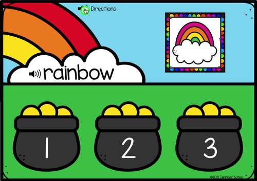 St. Patrick's Day Syllables Boom Cards Distance Learning by Jennifer Bates