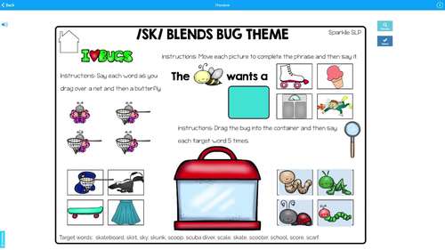 Articulation Boom Cards™️ /s/ blends Choose a Theme Summer | Speech Therapy