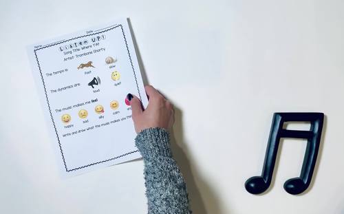 Music Listening Worksheets for Lower Elementary - Printable & Distance ...