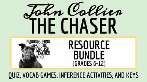 "The Chaser" by John Collier Quiz, Analysis Worksheets & Vocabulary ...