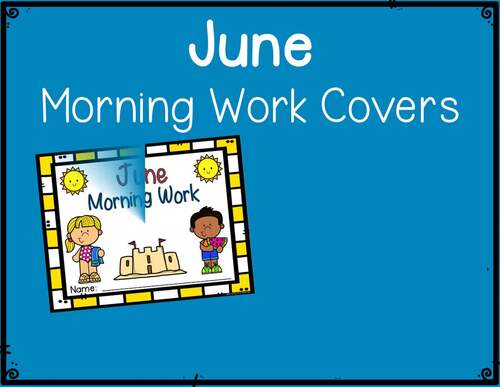 First Grade June ELA and Math Morning Work by The Teaching Scene by Maureen
