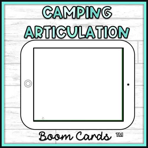 Camping Articulation BOOM Cards™ - /s/ by The Speech Shack | TPT