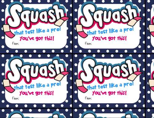 Squashies Candy Testing Motivation Tag- Squash that test like a pro ...