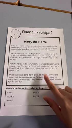 Reading Fluency Passages for Second, Third and Fourth Grade by CasualHero