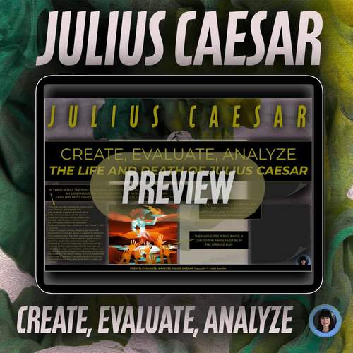 JULIUS CAESAR | JULIUS CAESAR GOOGLE SLIDES ASSIGNMENT by Linda Jennifer