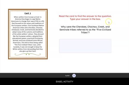 Native Americans Cherokee and Trail of Tears Scavenger Hunts BUNDLE