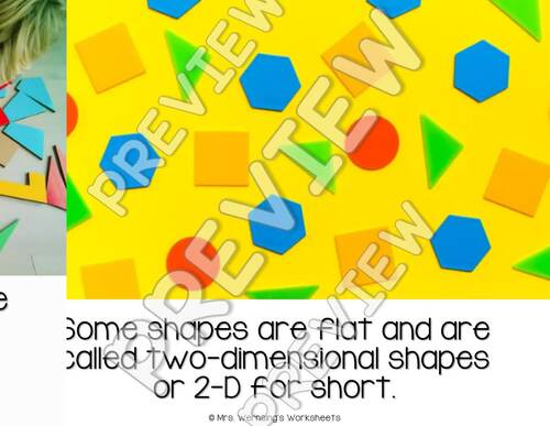 PROPERTIES: SHAPE - Projectable Read-Aloud Lesson - KINDER SCIENCE