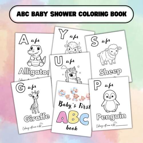 ABC Animal Coloring Pages & Alphabet Book | Letter Recognition & Fine ...