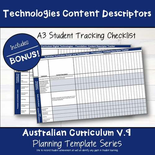 V9 Australian Curriculum TECHNOLOGIES Content Descriptor Overviews ...