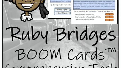 Ruby Bridges BOOM Cards™ Comprehension Activity | 3rd Grade & 4th Grade