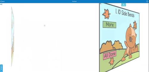 Fall Movement Brain Break Exercise Digital Boom Cards™ Gross Motor Skills