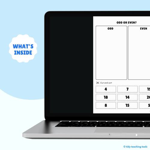 Odd Todd and Even Steven Posters and Worksheets by tidy teaching tools