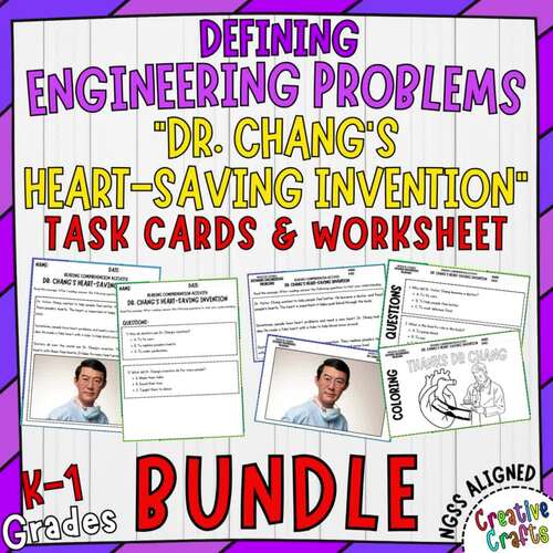 Defining Engineering Problems - Dr Chang's Heart Reading Task cards ...