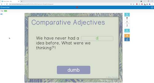 Comparative Adjectives BOOM CARDS #2 for Adult ESL by Rike Neville