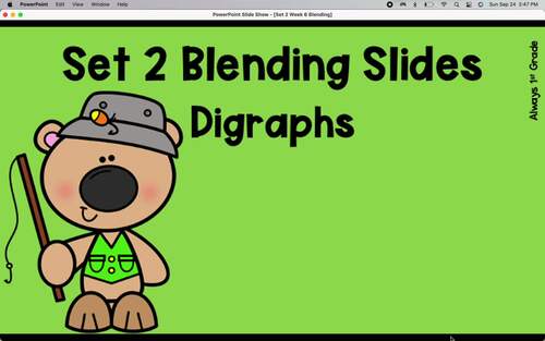 Blending Slides, 1st Grade, Set 5 by Always 1st Grade | TPT