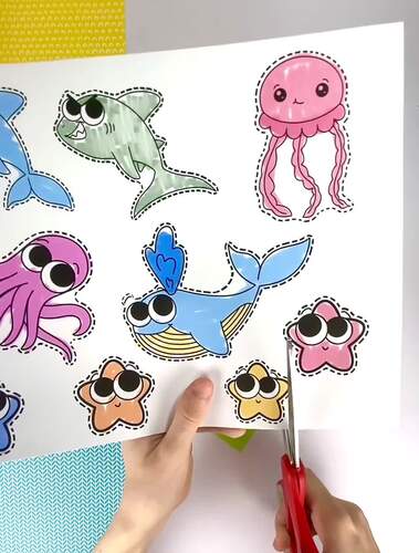 Build An Ocean Craft Summer Craftivity Beach No Prep Sea Art Project ...