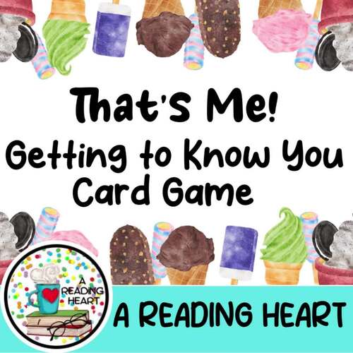 That's Me Getting to Know You Cards by A Reading Heart | TPT That's Me Getting to Know You Cards by A Reading Heart | TPT