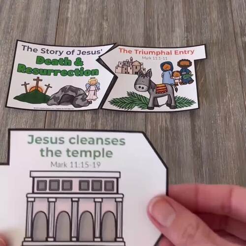 Easter Story Floor Puzzle about Bible Story of Jesus' Death and ...