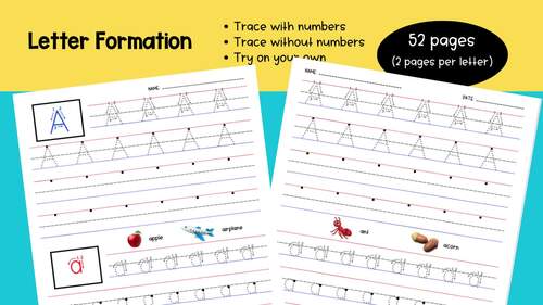 First Grade Phonics Handwriting Practice: Tracing, Writing, Alliterations
