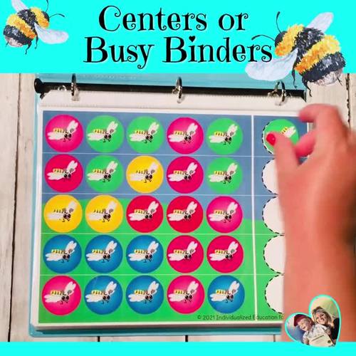 Honey Bee Math Centers or Morning Tubs Work | TPT